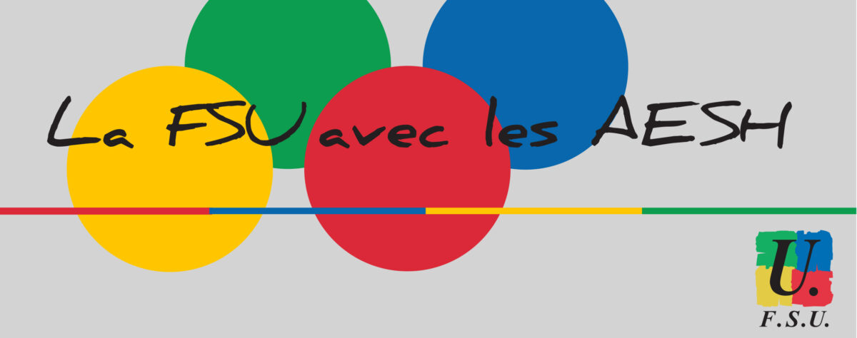 La publication : La FSU avec les AESH - Fédération Syndicale Unitaire